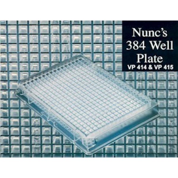 Nalge Nunc 384 Well Polystyrene Microplate with Lid, Sterile, Bulk Pack ...